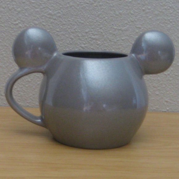 Disney | Kitchen | Disney Mickey Mouse Mug Faceless Top Glitter Gray ...